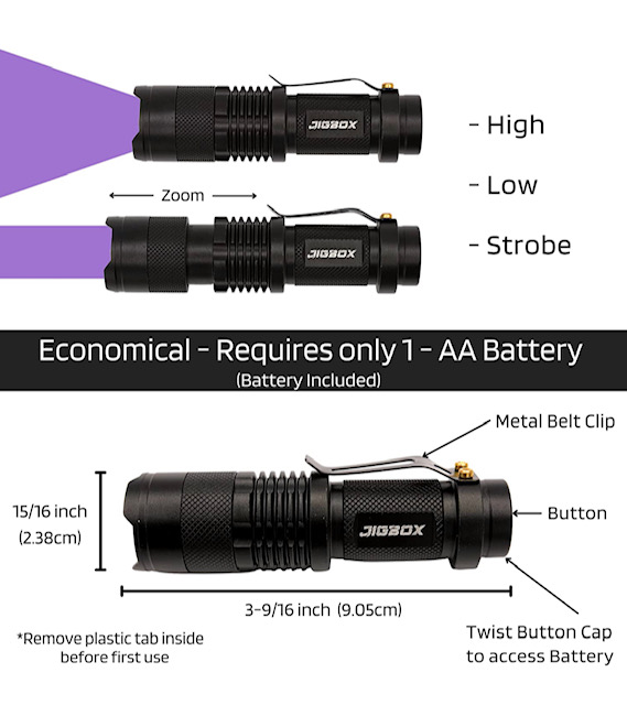 9mm Tungsten Glow pack with UV Light - Walleye Mafia
