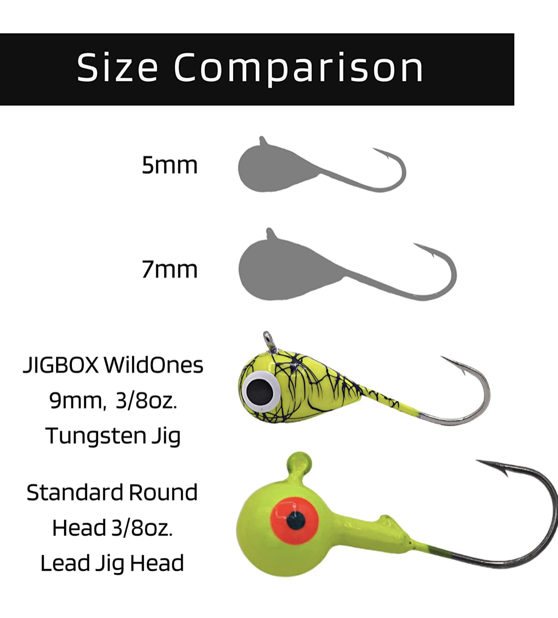 9mm Tungsten Glow pack with UV Light - Walleye Mafia